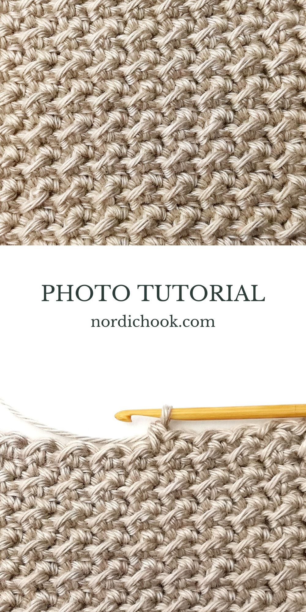 Crunch stitch - Nordic Hook - Free crochet stitch tutorial