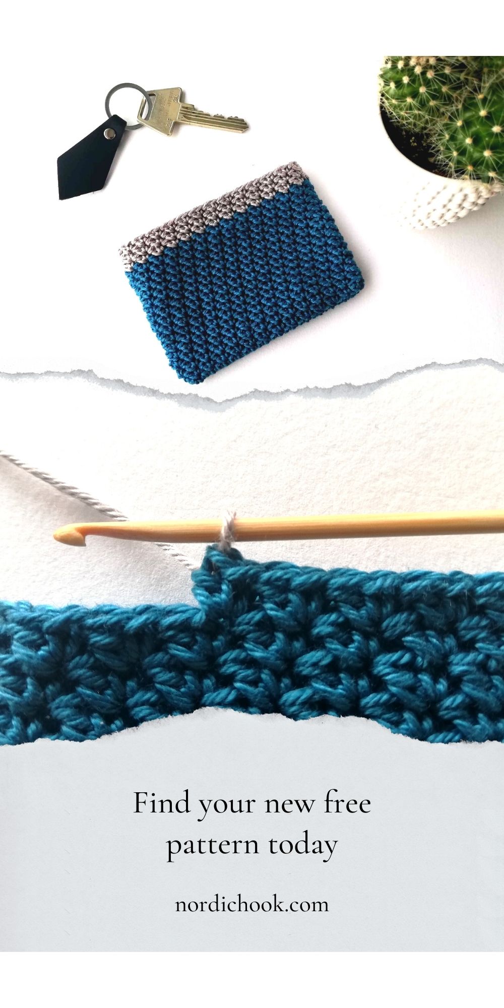 Crochet zipper pouch Suzette - Nordic Hook - Free crochet pattern