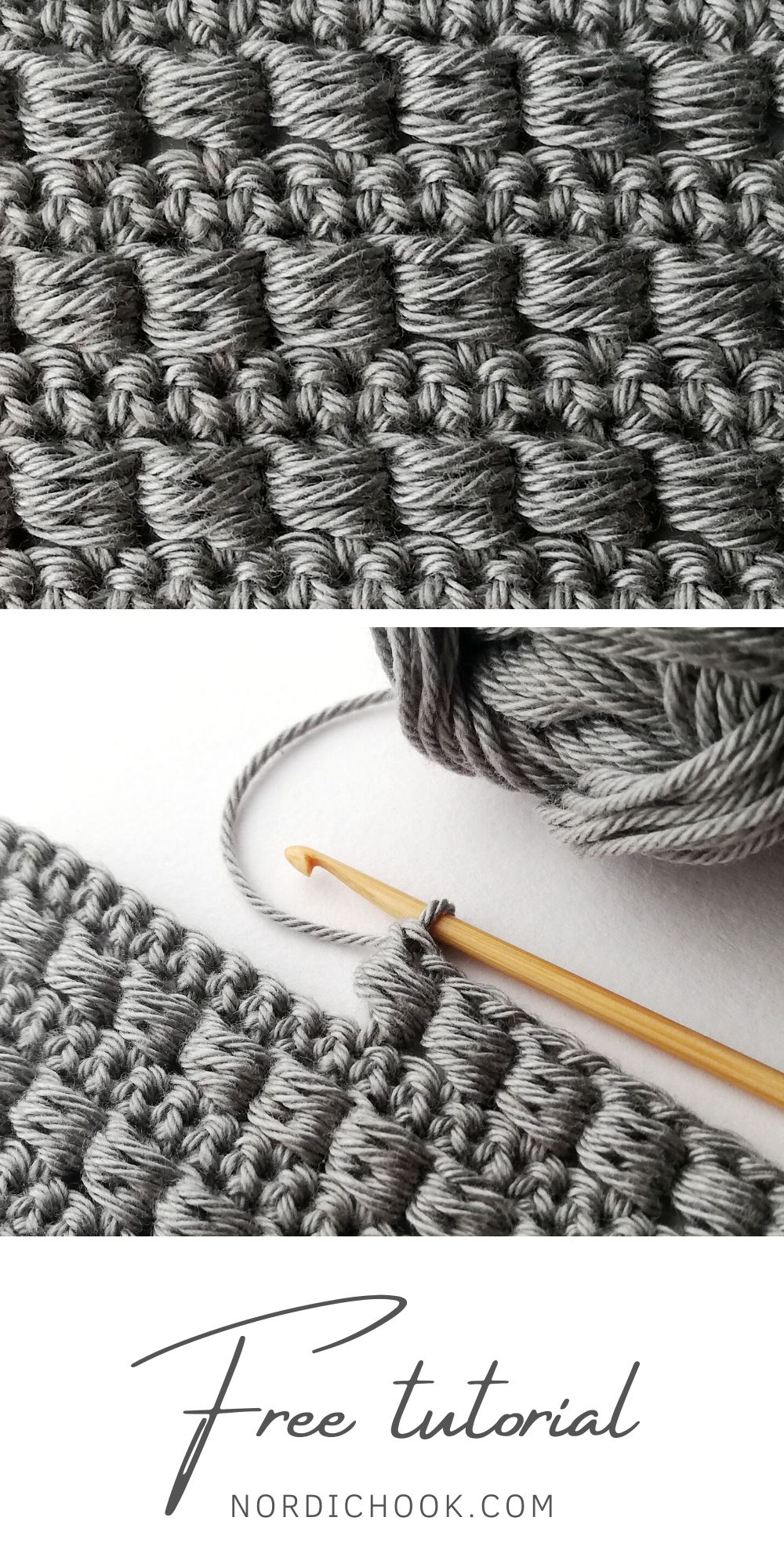 The bead stitch - Nordic Hook - Free crochet stitch tutorial