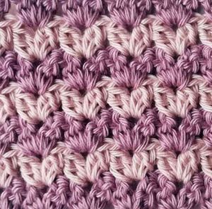 The cluster V stitch - Nordic Hook - Free crochet stitch tutorial