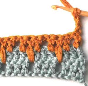 The larksfoot stitch - Nordic Hook - Free crochet stitch tutorial