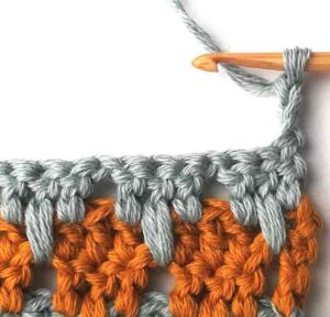 The larksfoot stitch - Nordic Hook - Free crochet stitch tutorial