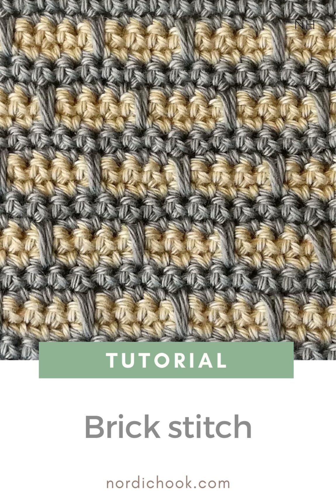 The brick stitch - Nordic Hook - Free crochet stitch tutorial