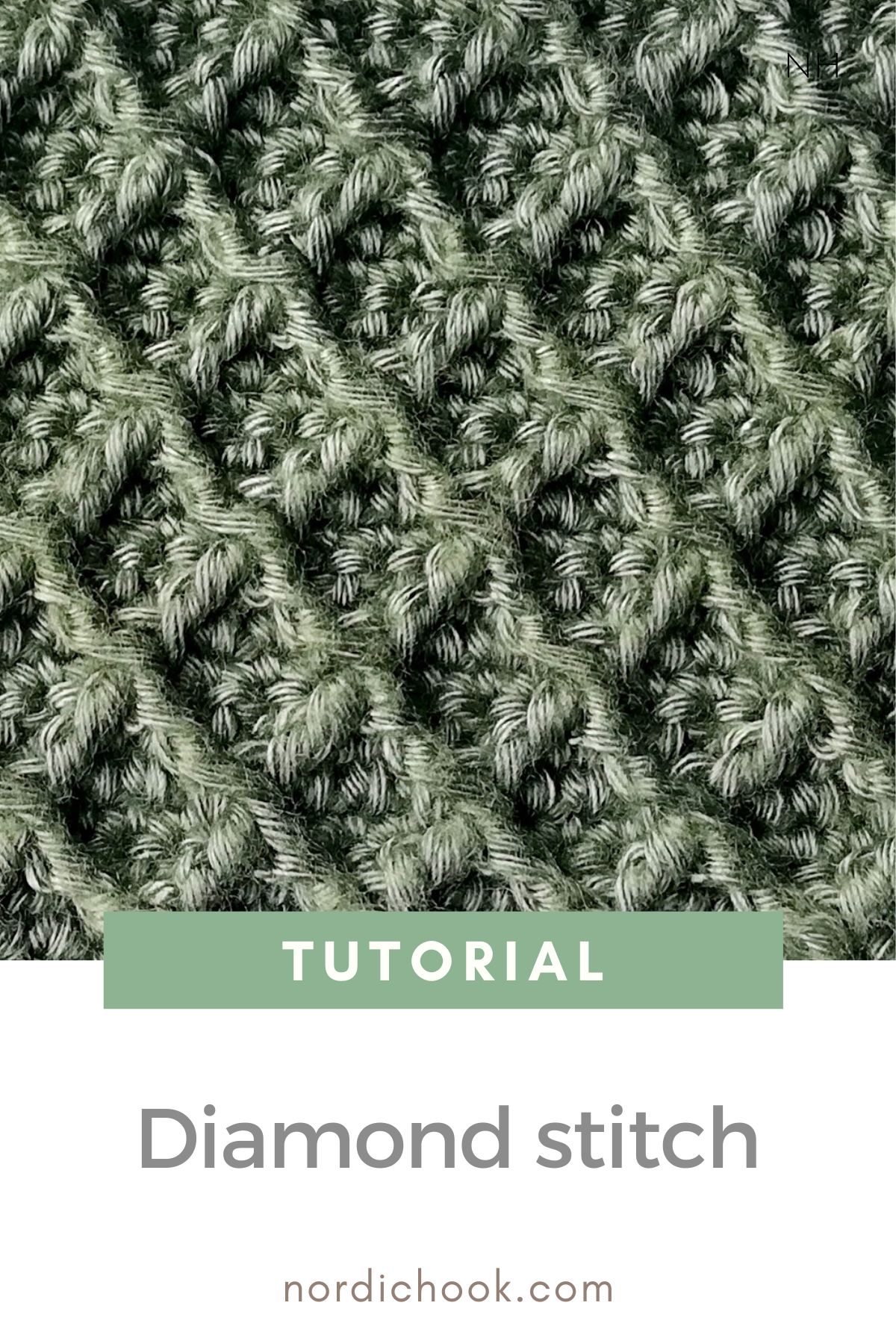 The diamond stitch - Nordic Hook - Free crochet stitch tutorial
