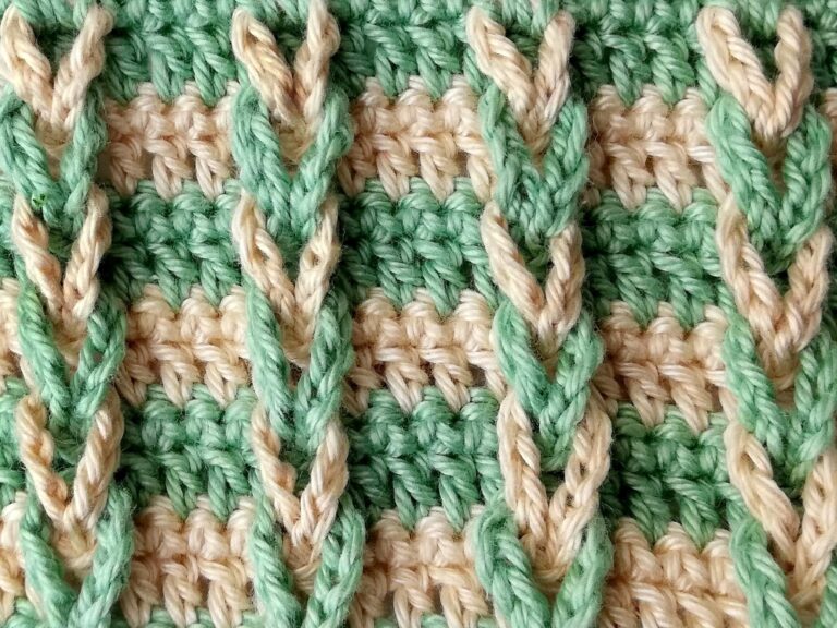 The Jacob's ladder stitch - Nordic Hook - Free crochet stitch tutorial