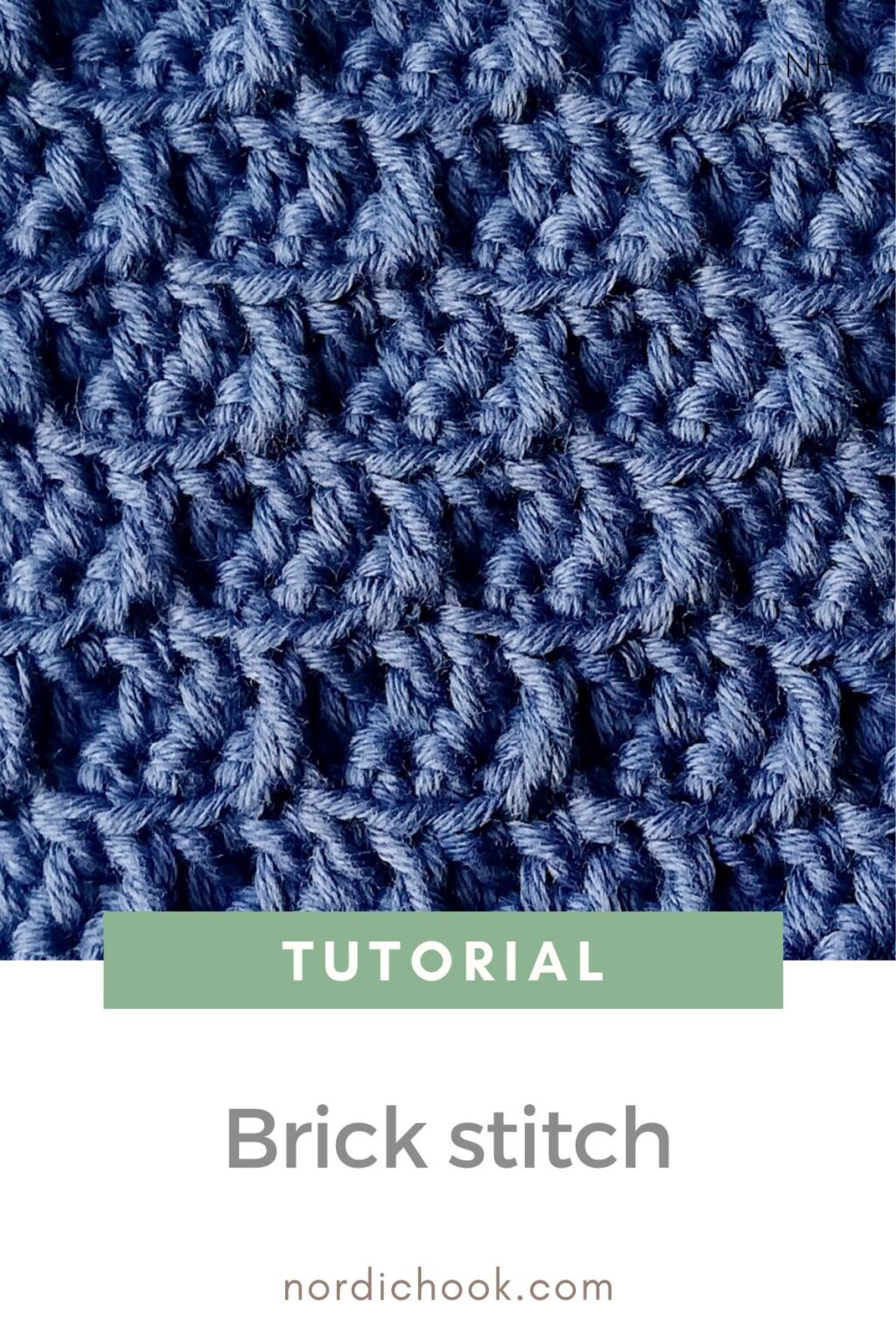 The brick stitch (version 2) - Nordic Hook - Free crochet stitch tutorial