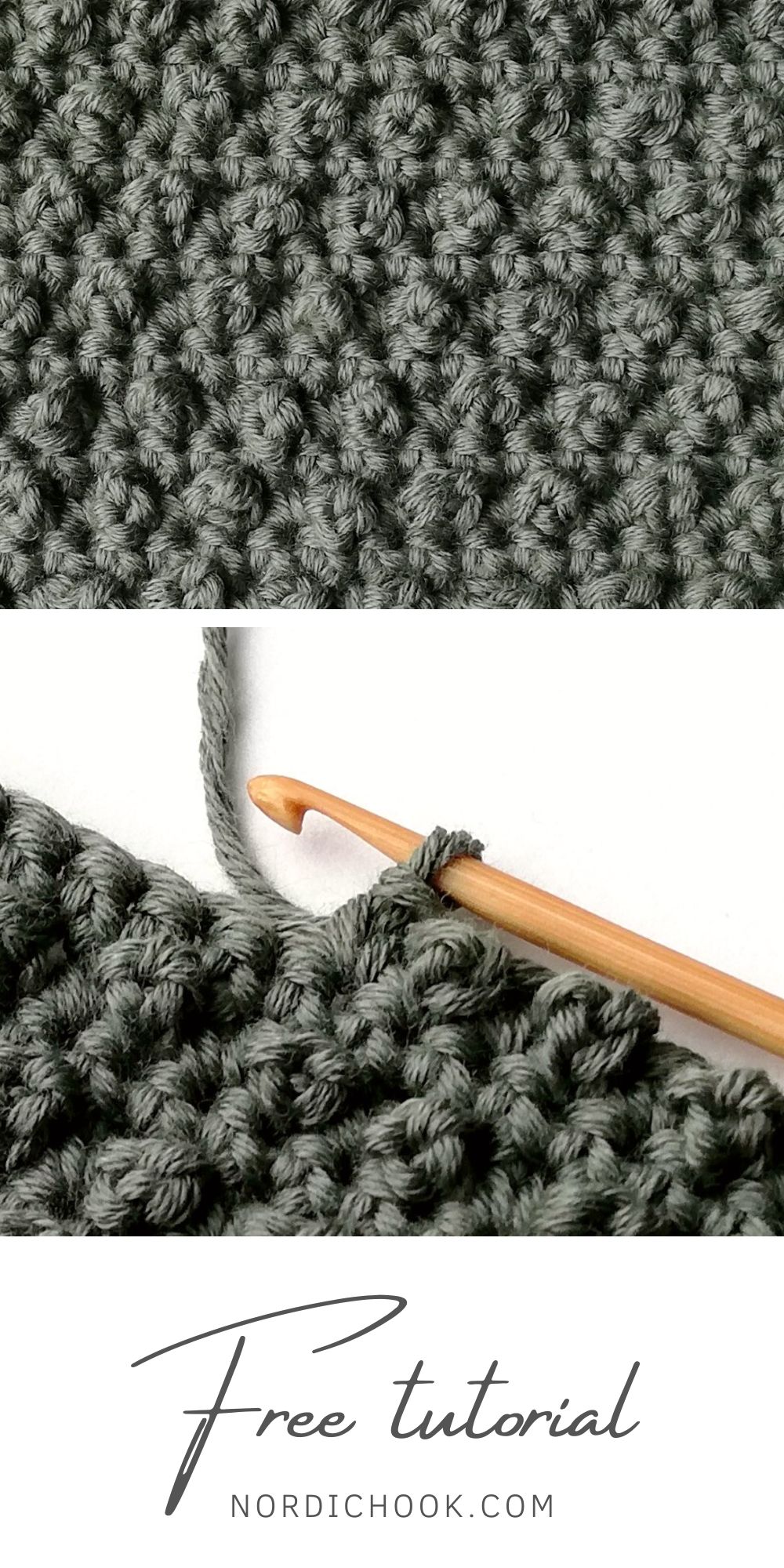 The granule stitch - Nordic Hook - Free crochet stitch tutorial