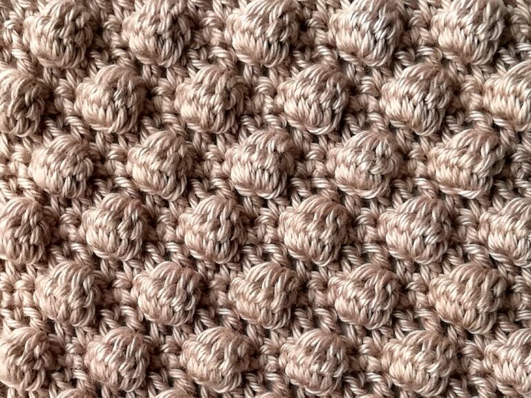 20+ textured crochet stitches with puff, bobble and popcorn stitches ...