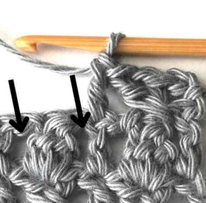 The cluster and cross double crochet stitch - Nordic Hook - Free ...