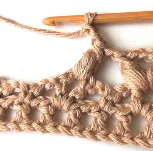 The lacy aligned lotus stitch - Nordic Hook - Free crochet stitch tutorial