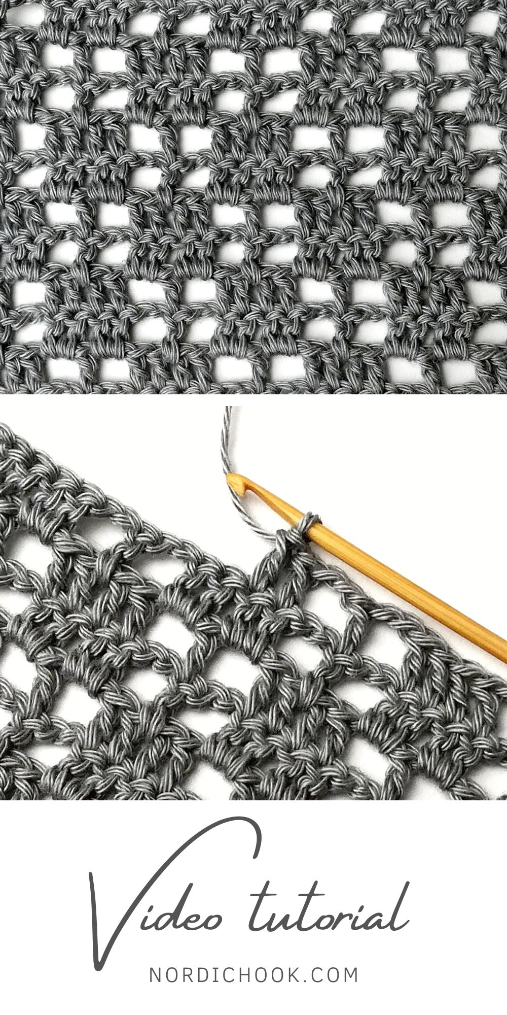 The little windows stitch - Nordic Hook - Free crochet stitch tutorial
