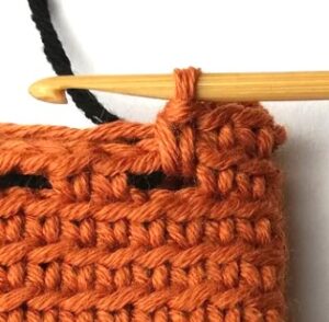 Spooky Halloween drawstring bag with a bat - Free pattern