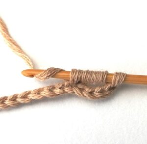Treble crochet (trc) - Nordic Hook - Crochet stitch tutorial