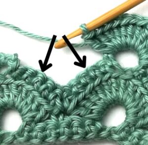 The aligned arches stitch - Nordic Hook - Free crochet stitch tutorial