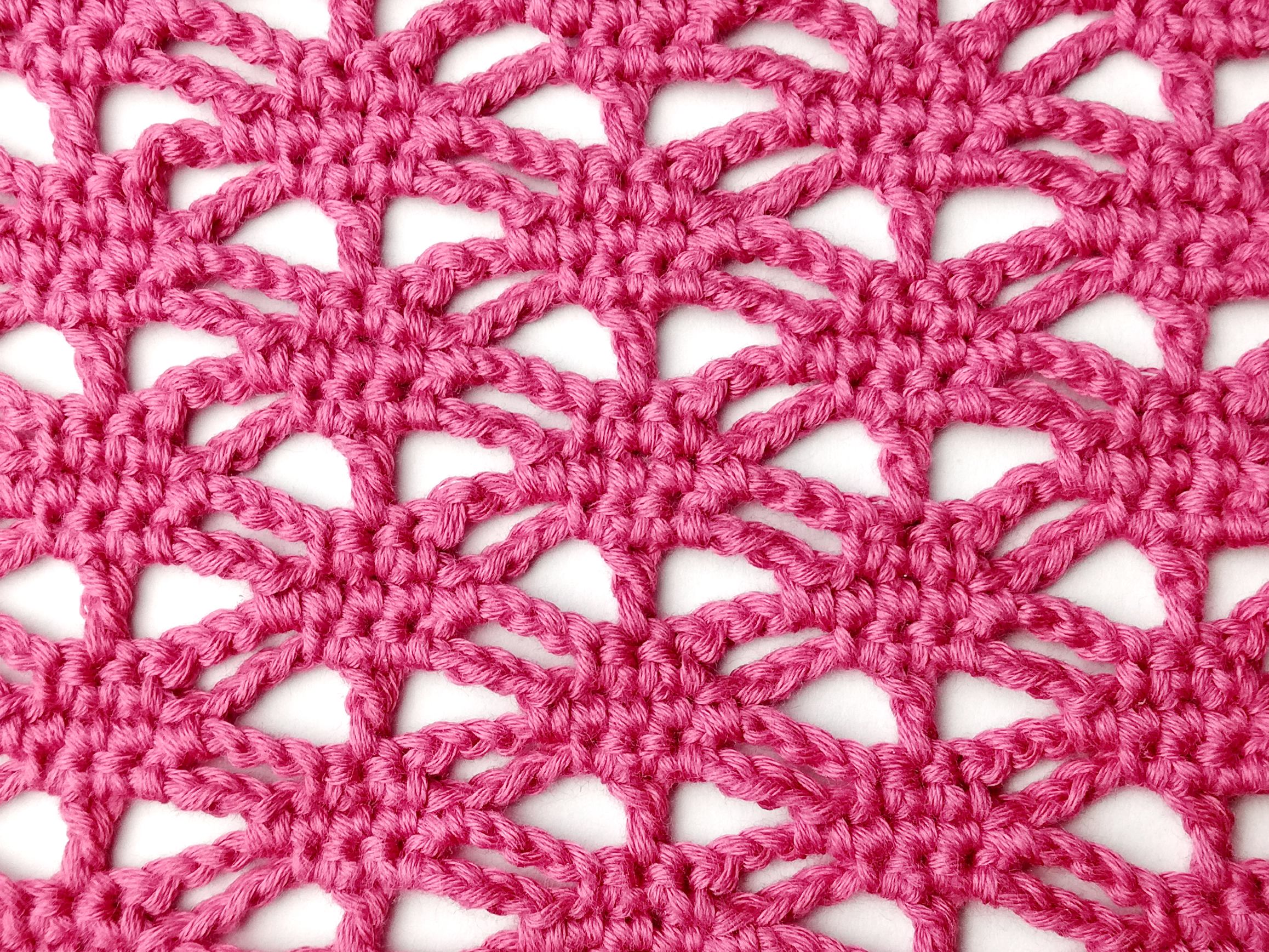 Lacy spider stitch - Nordic Hook - Free crochet stitch tutorial