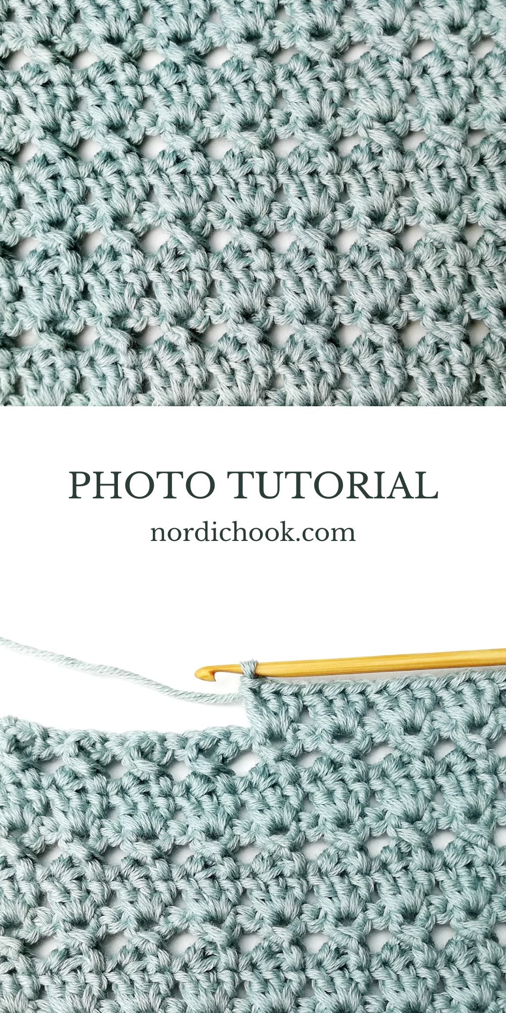 Shell and treble crochet cross stitch - Nordic Hook - Free crochet ...