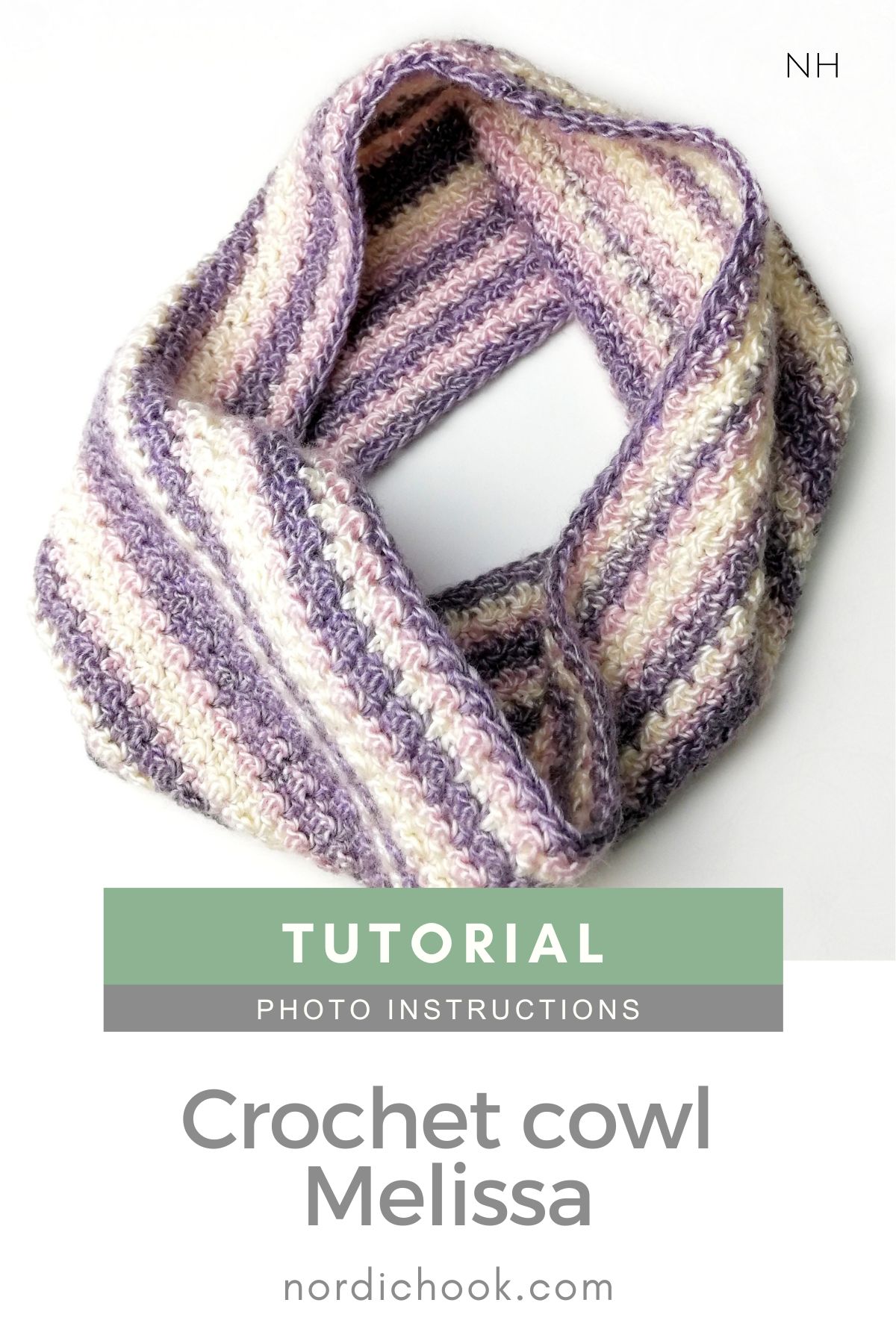 Crochet cowl Melissa - Nordic Hook - Free crochet pattern