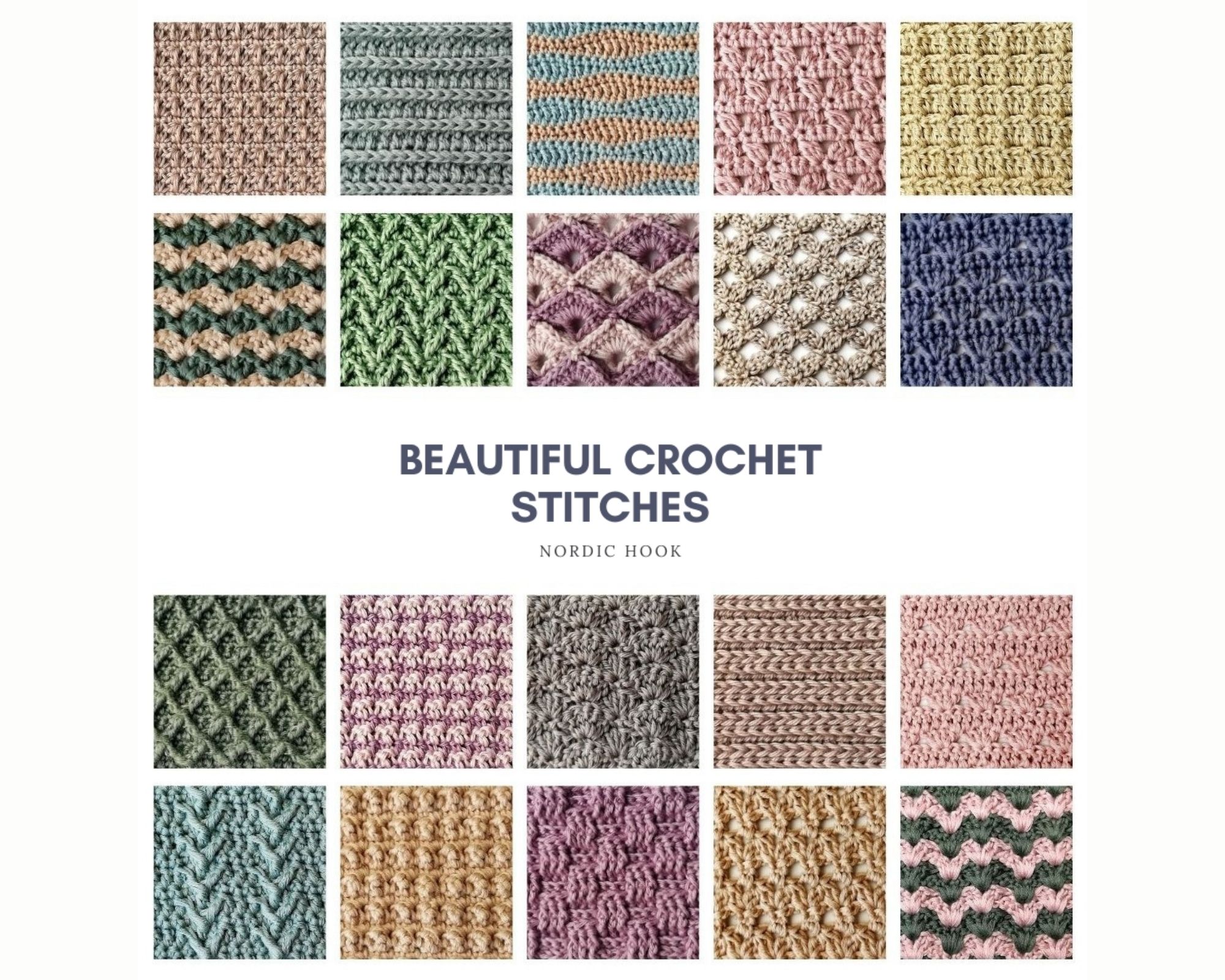 Beautiful Crochet Stitches Collection - Nordic Hook