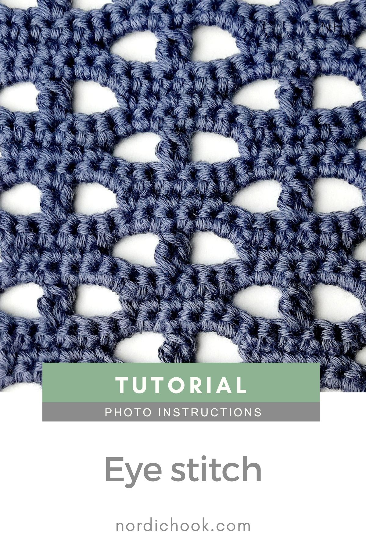 Eye stitch - Nordic Hook - Free crochet stitch tutorial
